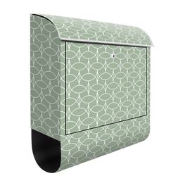 Briefkasten Art Deco Wellenbrecher Muster