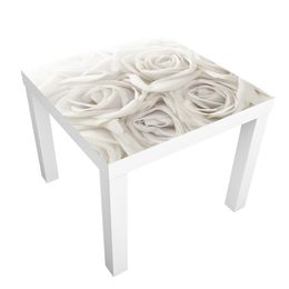 Möbelfolie für IKEA Lack Weiße Rosen