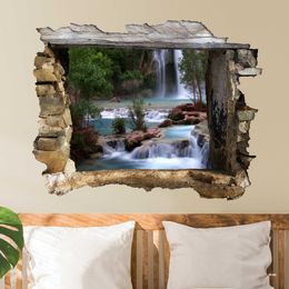 Wandtattoos Nationalpark - Wandsticker, Wandaufkleber 3D-Optik Natur Schlafzimmer Wohnzimmer Flur Esszimmer