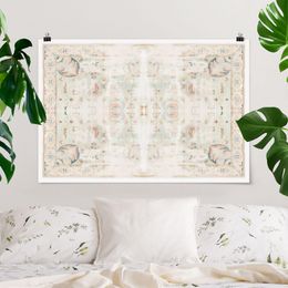 Bilderwelten Poster originell beige Orientalisch matt gl&auml;nzend selbstklebend - Erinnerungen an Isfahan - Ornamente Wohnzimmer Schlafzimmer