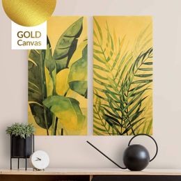 Leinwandbild - Wandbilder - Bilderwand - 2teilig Lieblingspflanzen Duo