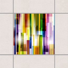 Fliesenaufkleber Rainbow Cubes