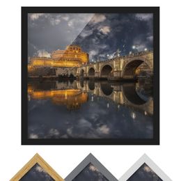 Architektur & Skyline Bild mit Rahmen Ponte Sant'Angelo in Rom