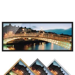 Architektur & Skyline Bild mit Rahmen Ha'penny Bridge