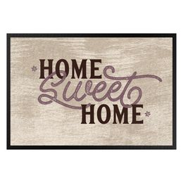 Fußmatte Home sweet home shabby white