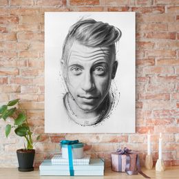 Bilderwelten Leinwandbild originell modern Kunstdruck Leinwanddruck - Artists 4 Viva con Agua - Macklemore - Strassenkoeter - Viva con Agua - Wandbild XXL
