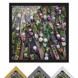K&uuml;chenbild mit Rahmen Schwimmender Markt