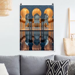 Poster Architektur & Skyline Reflexionen in der Moschee