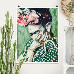 Poster Kunstdruck Frida Kahlo - Collage No.3