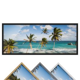 Strand Bild mit Rahmen Beach of Barbados