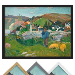 Kunstdruck mit Rahmen Paul Gauguin Der Schweinehirt