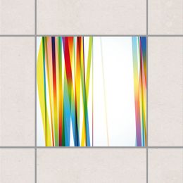 Fliesenaufkleber Rainbow Stripes