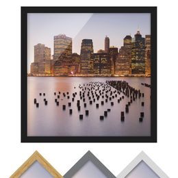 Architektur & Skyline Bild mit Rahmen Blick auf Manhattan Skyline