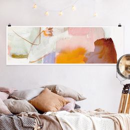 Bilderwelten Panorama Poster Abstrakt Ravel I - Posterdruck Panorama - Wandbilder & Wandposter bis XXL f&uuml;r Wohnzimmer Schlafzimmer