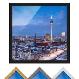 Bild mit Rahmen Schnee in Berlin