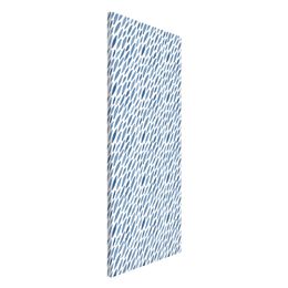 Magnettafel Aquarell Regen in Indigo klein und groß