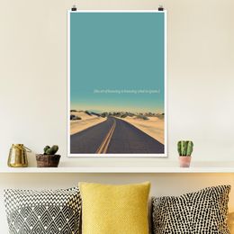 Bilderwelten Poster Natur t&uuml;rkis Motiv matt gl&auml;nzend selbstklebend - Lyrische Landschaften - Wissen - Landschaft Wohnzimmer Schlafzimmer