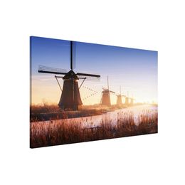 Magnettafel Windm&uuml;hlen von Kinderdijk