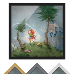 Kinderzimmer Bild mit Rahmen Frida l&auml;sst die Sterne frei