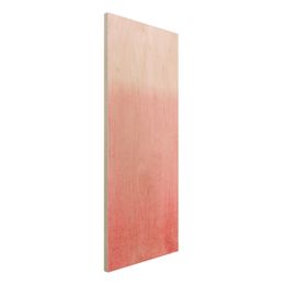 Holzbild Spiel der Farben Verblassende Koralle