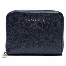 Lazarotti Milano Leather Geldbörse Leder 13,5 cm blue