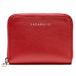 Lazarotti Milano Leather Geldbörse Leder 13,5 cm red