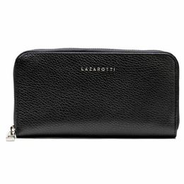 Lazarotti Milano Leather Geldbörse Leder 20 cm black