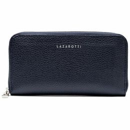 Lazarotti Milano Leather Geldbörse Leder 20 cm blue