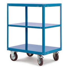 Manuflex TT4063.5007 Regalwagen Stahl pulverbeschichtet Traglast (max.): 500 kg Brillant-Blau