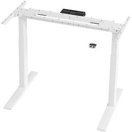 Neutral Flexbase 500 elektrisch höhenverstellbares Schreibtischgestell weiß ohne Tischplatte, T-Fuß-Gestell weiß 112,8 - 172,8 x 74,0 cm