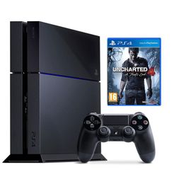 Sony PlayStation 4 1000GB - Jet black + Uncharted 4