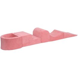 KNORRTOYS® Bällebad Soft, Pink, (5-tlg), mit Spielblöcken; Made in Europe, rosa