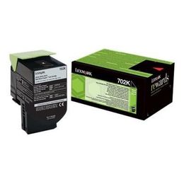 Original Lexmark 70C20K0 / 702K Toner Schwarz