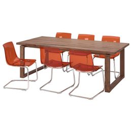 IKEA MÖRBYLÅNGA / TOBIAS Tisch und 6 Stühle