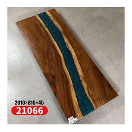 JVmoebel Esstisch, Table Esstisch Epoxidharz Neu Tische 201 x 81 Flusstisch Echtes Holz