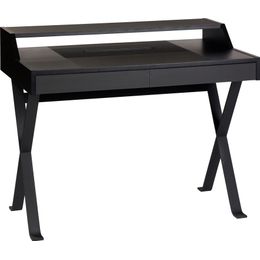 Schreibtisch Lambert "Stanley" Tische Gr. H: 75,5 cm, schwarz (schwarz, schwarz, schwarz) Schreibtische