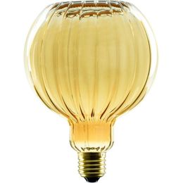 Segula LED-Leuchtmittel LED Floating Globe 125 straight gold, E27, Warmweiß, dimmbar, E27, Floating Globe 125 straight gold, goldfarben