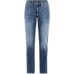 Camel Active 5-Pocket-Jeans MADISON leichter Used-Look, blau