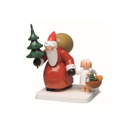 Wendt & Kühn Wendt & Kühn Weihnachtsfigur Weihnachtsmann mit Baum und Engel 5301/7