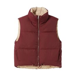 Bershka Weste Damen Gr&ouml;&szlig;e M beige / grenadine