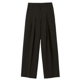 Bershka Pleat-Front Pants female Black size 42
