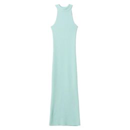 Bershka Knitted dress female Blue size S