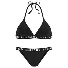ELBSAND Bikini Damen Gr&ouml;&szlig;e XXS schwarz / wei&szlig;