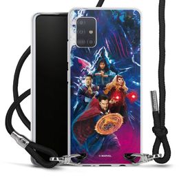 DeinDesign Handyhülle Doctor Strange Marvel Offizielles Lizenzprodukt, Samsung Galaxy A51 5G Handykette Hülle mit Band Case zum Umhängen, weiß