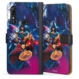 DeinDesign Handyhülle Doctor Strange Marvel Offizielles Lizenzprodukt, Huawei P Smart Z Hülle Handy Flip Case Wallet Cover Handytasche Leder, schwarz