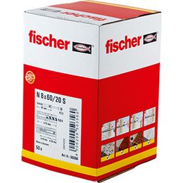 Fischer Fischer Nageldübel N 8 x 60/20 S Senkkopf 50 Stück