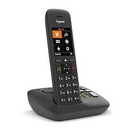 Schnurloses Telefon Gigaset C575A, analog, Anrufbeantworter, Telefonbuch, 2,2″ Farbdisplay, Reichweite bis 50/300 m, Sprechzeit bis 17 h, schwarz