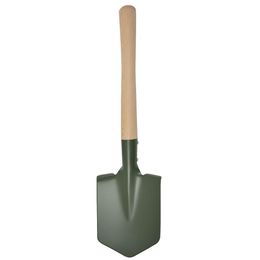Feldspaten mit Holzstiel und Tasche