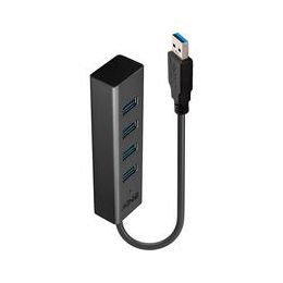 Lindy 4 Port USB 3.0 Hub, USB-Hub