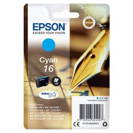 Original Epson C13T16224012 / 16 Druckerpatrone Cyan